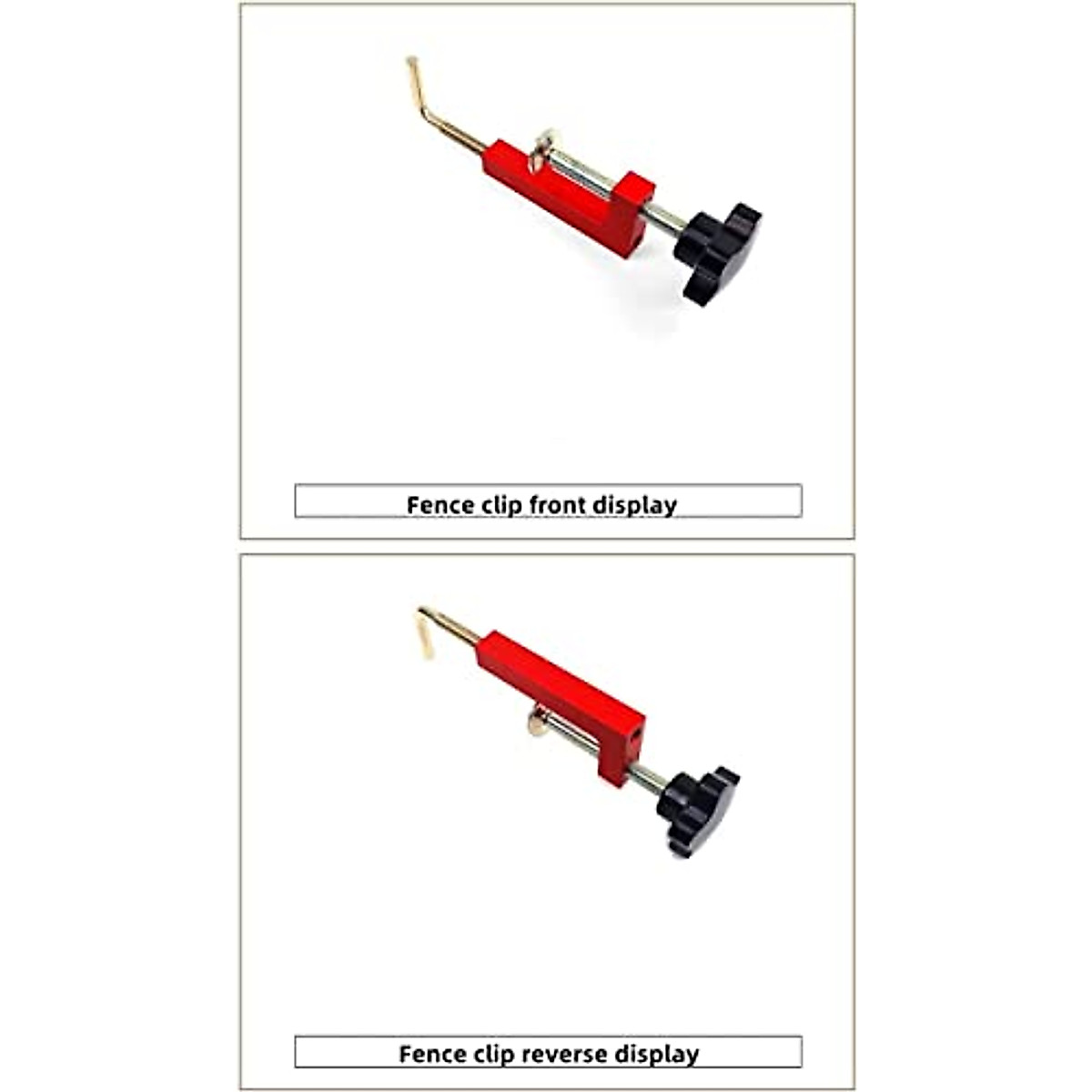 1/2Pcs Universal Fence Clamps Aluminium Alloy Clamp G Clip MultiFunctional Woodworking Fixing Tools (1pc Red)