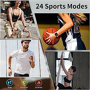 Smart Watch with Bluetooth Call (Answer/Make Call), 1.85" Ultra Large HD Screen, 100+ Sports Mode 2023 Smart Watches for Men Women, IP68 Waterproof Fitness Tracker with Heart Rate Sleep Monitor, Pink