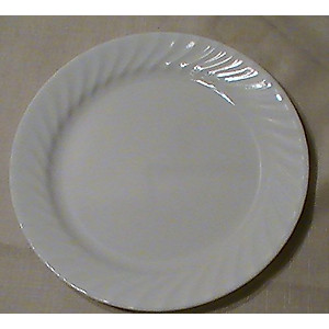 Corning Corelle Enhancement (White Swirl) 7 1/4" Salad Plates - Set of 4