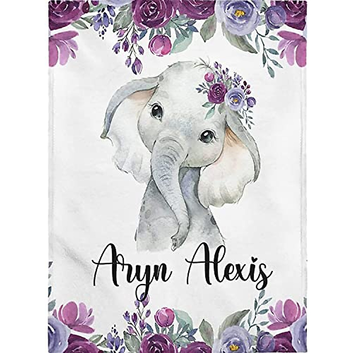 Personalized Baby Blanket, Baby Blanket for Girls, Custom Name Baby Blanket, Baby Girl Gifts (#1)