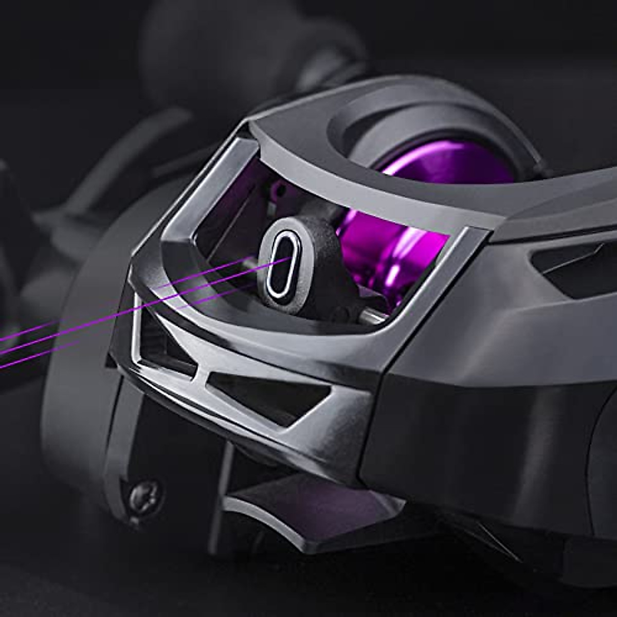 Fishing Reel, Baitcasting Reel, Magnet Braking System, 12+ 1 Shielded Ball Bearings, 17.6 LB Max Drag, Available in 7.2:1 and 8.1:1