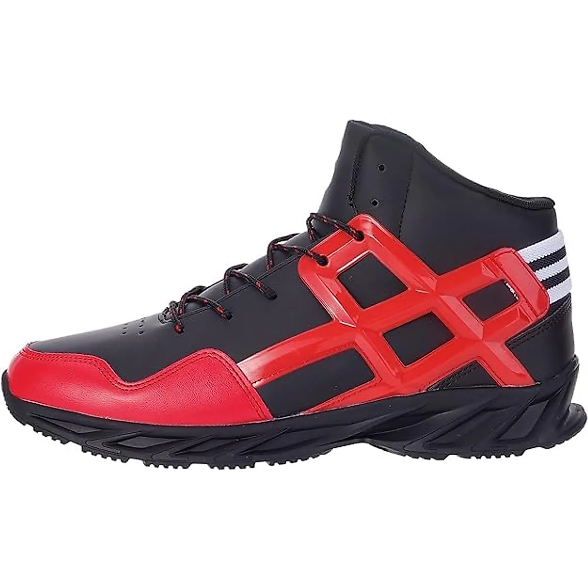Joomra Mens Fashion Sneakers Male Walking Winter Ankle Boots Jogging Size 13 Travel Teens Mid High Top Sport Athletic Tennis Shoes Zapatos para Hombres Red 47