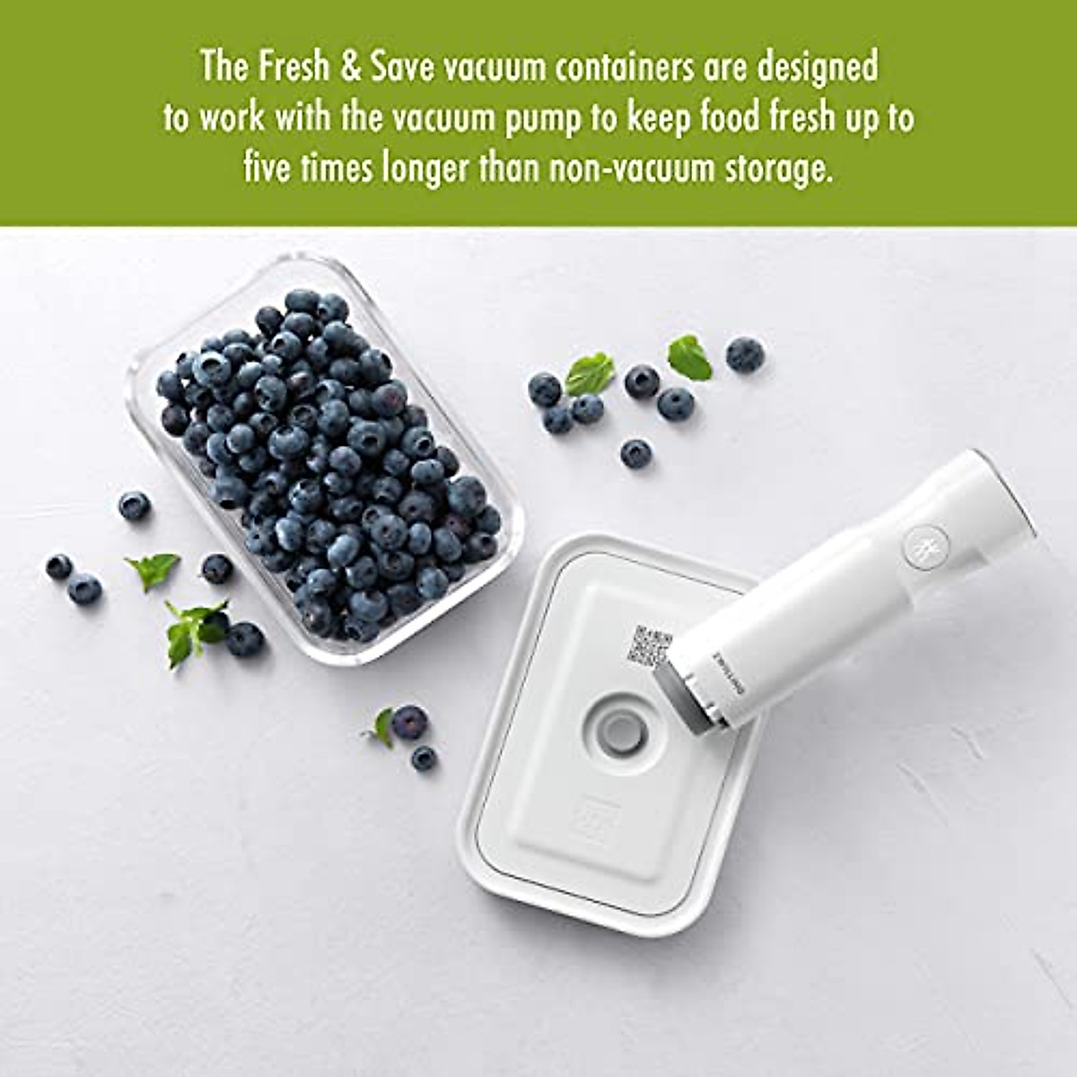 ZWILLING Fresh & Save 2-Piece Small Glass Airtight Food Storage Container, Meal Prep Container