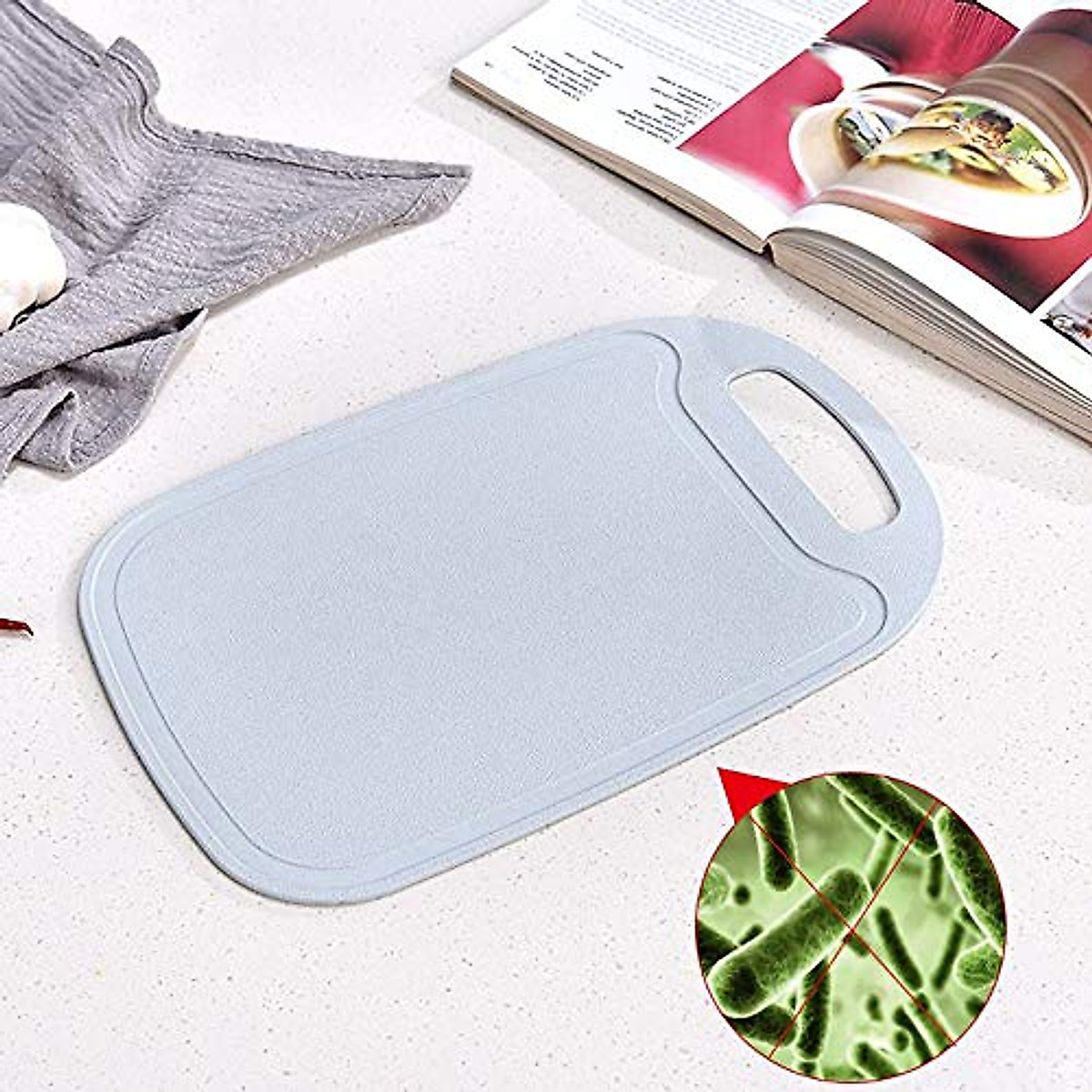 NEIDE Healthy Accessories Chopping Board Cutting Block Non Slip-Blue (Color : Blue)