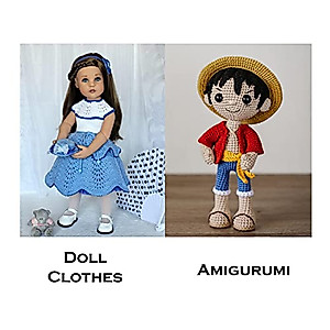 Estako Happy Cotton, 60% Cotton 40% Acrylic Yarn, Soft, Fine / Sport (2) for Crochet and Knitting 1.76 Oz (50g) / 180 Yrds (165m) ( 4910 - Green )