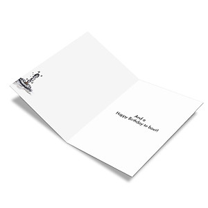 NobleWorks - 1 Funny Birthday Card Cartoons - Hilarious Comic Humor, Notecard with Envelope - Dawn of Tech Support C4038BDG