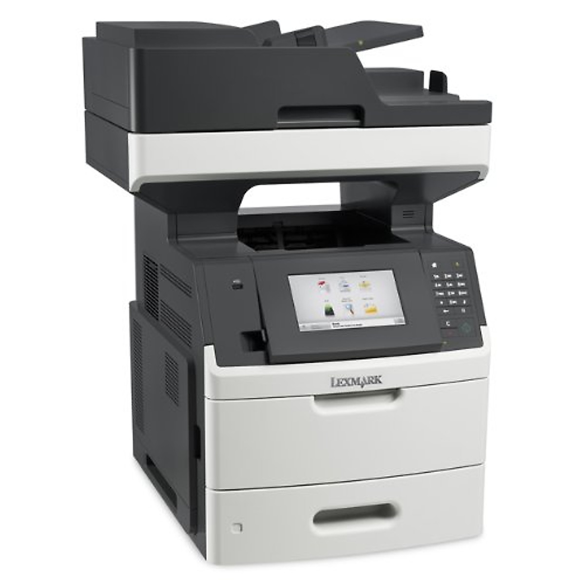 Lexmark MX710DE Monochrome Printer with Scanner, Copier and Fax - 24T7401,Gray/white