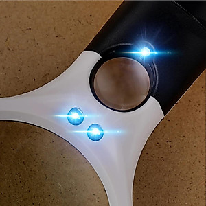 Magnifying Glass with Light,Extra Large Shatterproof Lightweight Magnifier with Strong LED Lights for Kids & Seniors for Classroom Science Projects, Reading, Soldering, Inspection, Coins, Jewelry