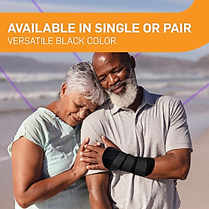BracEasy Carpal Tunnel Wrist Brace: Wrist Support Brace/Hand Brace For Carpal Tunnel Relief, Tendonitis, Wrist Brace For Arthritis Pain And Support, Wrist Brace For Sprained Wrist [Black; 2-Pack]