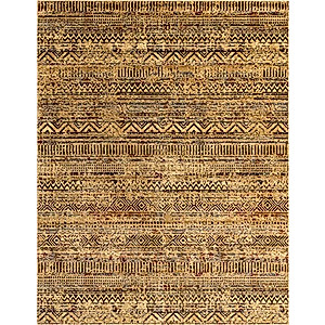 Unique Loom Saturn Collection Area Rug - Relay (Rectangular 7' 10" x 10' 0", Beige/Gray)