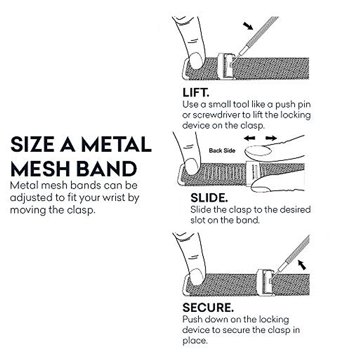 WRISTOLOGY Rose Gold Metal Mesh 22mm Watch Band - Quick Release Milanese Stainless Steel Easy Change Mens Womens Strap