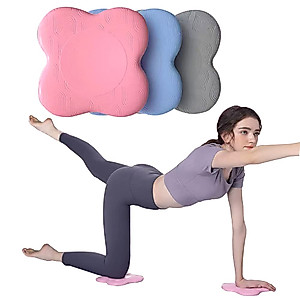 YOAHOME Yoga Knee Pad Cushion Pack of 2, Pilates Excercise Pats, Extra Workout Padding, Support for Knees, Wrists, Elbows. Eliminate Pain During Yoga or Exercise (Blue)