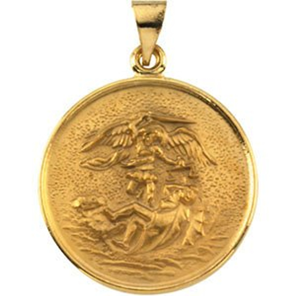 Banvari 13.00 mm St. Michael Medal in 18K Yellow Gold
