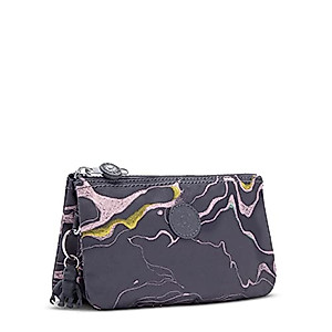 Kipling Womens WomenÂ’s Creativity Large Pouch, Versatile Cosmetics Kit, Lightweight Nylon Travel Organizer Wallet, Soft Marble, 7.25 L x 4.25 H 1.5 D US