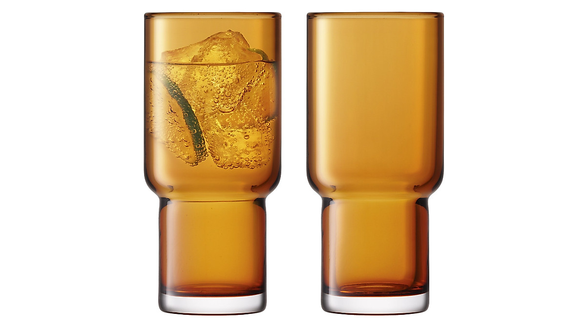 LSA International Amber Highball Glass - 13.2 fl. oz
