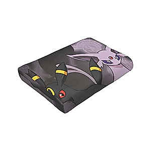 Interesting Flannel Fleece Blanket for Beding Cozy Plush Throw Lightweight Decorative Air Conditioner Towel Couch Sofa Chair Office Travelling Camping Gift 50 inchX40 inch, Black