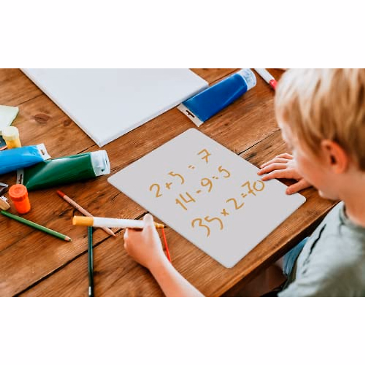 Board Geeks 6 Premium Small Dry Erase Board 9"x12"- Portable Dry Erase Lap Board, Handheld Whiteboard- White Boards for Students - Small Whiteboard | Double Sided Erasable White Boards Dry Erase- 6 Pk