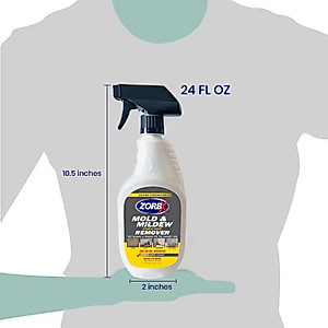 ZORBX Extra Strength M&M Stain & Odor Remover and Cleaner - All Purpose Cleaner Spray - Scrub Free Formula - Bleach Free Odor Remover for Carpet, Bathroom, Walls, Wood, Shower & Car - 24 FL Oz