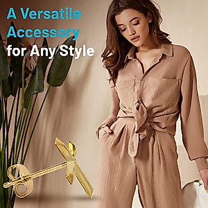 JewelryWeb 14K Yellow Gold Cross Earrings - Beveled Faith Stud Earrings - Cross Earrings for Women and Girls - Catholic Jewelry - Religious Earrings