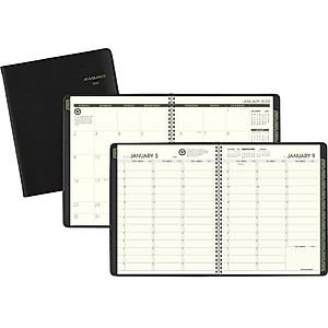 AT-A-GLANCE 2022 Weekly & Monthly Appointment Book & Planner by AT-A-GLANCE, 7" x 8-3/4", Medium, Recycled, Black (70951G05)