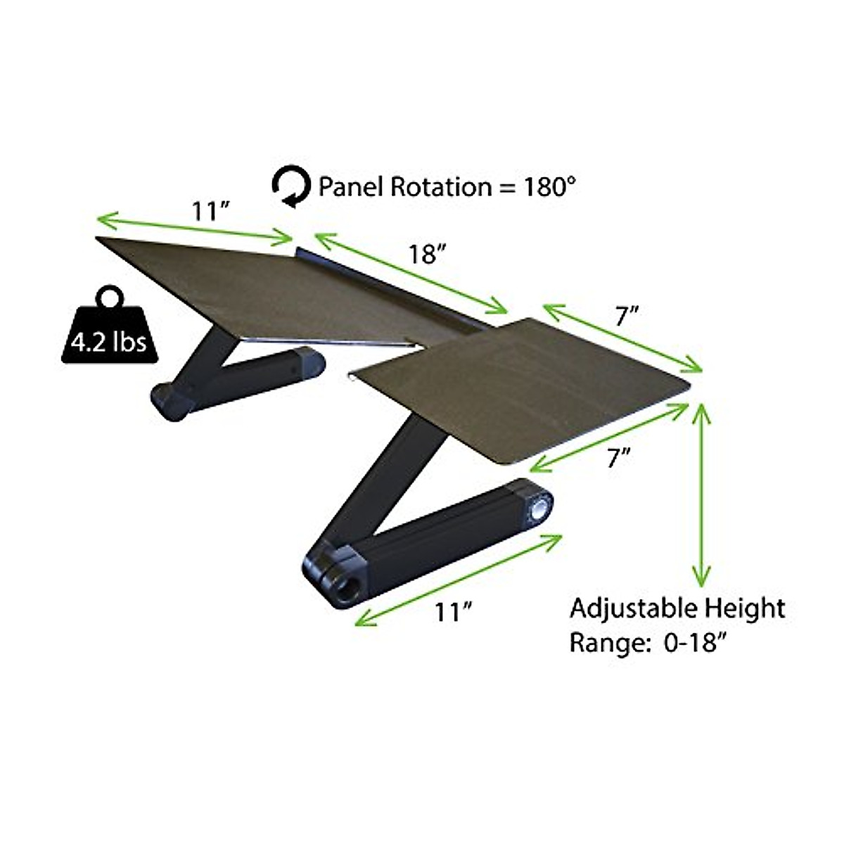 WorkEZ Keyboard and Mouse Tray ergonomic on-desk riser stand adjustable height angle negative tilt Raise computer keyboards to Standing Height sit stand-up standing accessories lift black