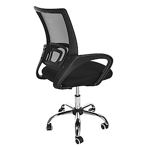 Executive Computer Office Home Task Adjustable Swivel Chair Stool with Arms,Breathable Mesh,Adjustable Height,Ergonomic Lumbar Support(Ship from US!)