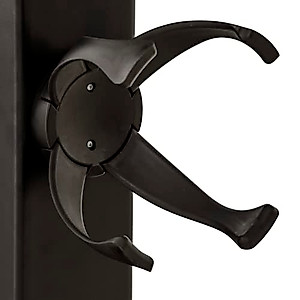 Silverback Basketball Holder Compatible with Men's, Women's, Youth Basketballs, Soccer Balls, Volleyballs, and Kickballs,Black