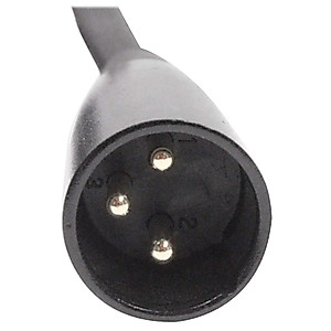 Rockville Female to Male XLR Mic Cable,100% Copper, Black, 20 Foot (RCXFM20E-B)