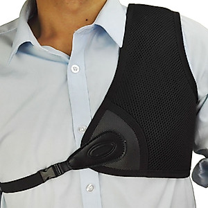 Archery Chest Protector Guard Nylon Shooting Hunting Chest Guard 1 Piece for Left Side and Right Hand (Left Side)