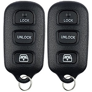 KeylessOption Keyless Entry Remote Control Car Key Fob Replacement for HYQ12BAN, HYQ12BBX, HYQ1512Y (Pack of 2)