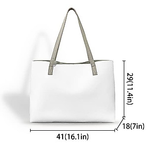 Rnyleeg Mushroom Bag Women's Leather Designer Handbags Tote Purses Shoulder Bags Top Handle Tote Bag White
