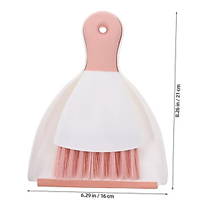 Hoement Household Supplies Dog Cleaning Kit Mini Broom Broom Cage Cleaner Small Broom and Dustpan Cleaning Brush Mini Saucepan to Attach to Door Cleaning Broom Keyboard Cleaner Brush