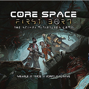 Battle Systems - Core Space First Born - Sci-Fi Miniatures Board Game - Cyberpunk 28mm Science Fiction Figures for 40K Wargame - Tabletop Modular 3D Gaming Terrain - (First Born Starter Set)