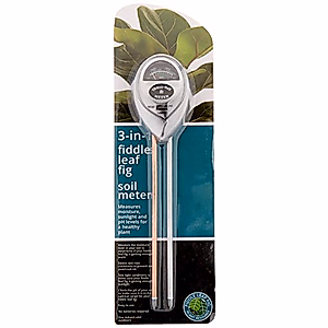 Houseplant Resource Center Fiddle Leaf Fig 3-in-1 Soil Moisture Meter for Plants – Best Indoor Plant Water Meter for Potted Houseplants - Light & Moisture Sensor Probe for Optimal Growth