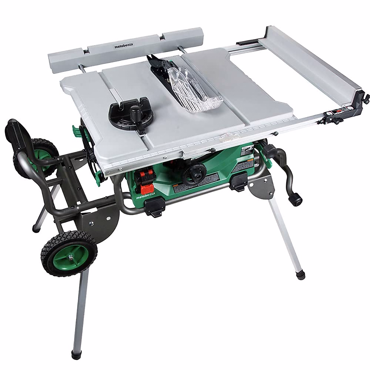 Metabo HPT Table Saw | 10-Inch Blade | 35-Inch Rip Capacity | Fold & Roll Stand | 8 x 13/16-Inch Dado Capacity | C10RJS