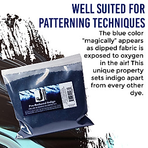 Jacquard Indigo Dye - 8 Oz Pre Reduced Indigo - Create Your Own Shibori Bag, Indigo Macrame, Indigo Dye Pillow, and More - Blue Dye Fabric
