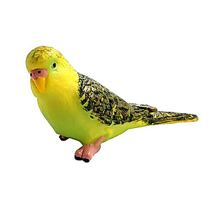 Shineweb Cute Forest Parrot Mini Animal Model Miniature Landscape Ornament Garden Decor Ornament Accessory Outdoor Statues Green