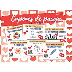 CUPONES DE PAREJA: TALÓN DE VALES CANJEABLES (DESAYUNO EN CAMA, MASAJES, BAÑO EN PAREJA...) | REGALO ROMÁNTICO Y ORIGINAL PARA TU PAREJA | HOMBRE O ... SAN VALENTIN | ANIVERSARIO. (Spanish Edition)