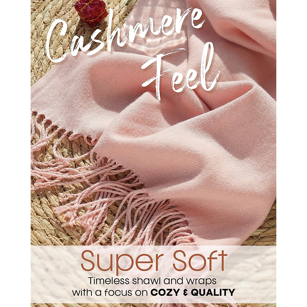 FURTALK Pashmina Shawls and Wraps for Evening Dress Women's Scarf Wedding Bride Bridesmaid Gifts Winter Scarves