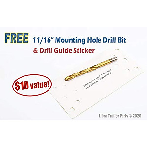 LIBRA 9K lb Heavy Duty 24" RV Trailer Camper Stabilizer Leveling Scissor Jacks w/Dual Power Drill Sockets & Complete Installation Kit, Set 2