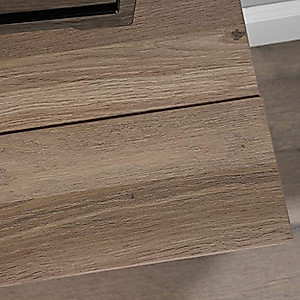 Sauder Barrister Lane Media Fireplace, for TVs up to 60", Salt Oak finish