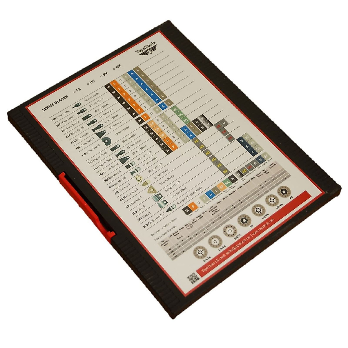 18 x TopsTools SW_UNK18 OMT Mix Blades Box Set for Bosch Fein MultiMaster (Non-StarLock) Makita Milwaukee Genesis Chicago Craftsmen Nextec Rockwell Ryobi Hitachi Multi Tool Accessories