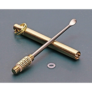 ONLYKXY Ear Wax Removal Tool,Folding Type Titanium Alloy Ear-Pick Cleaner Portable Ear Wax Removal Tools Ear Spoon Attached A Key Ring