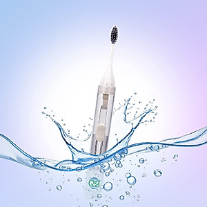 Quick Brush Travel Toothbrush with Toothpaste stored in Handle- On The Go Oral Care Kit Convenient for Home Office School Purse Backpacking, Portable and Foldable Brush