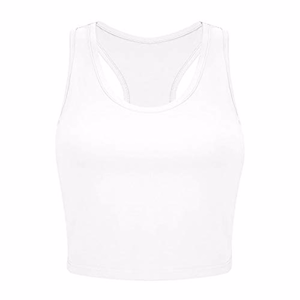 Aniywn Sleeveless Workout Tops for Women Racerback Cropped Tank Top Slim Fitted Exercise Yoga T-Shirts Gym Running Shirts