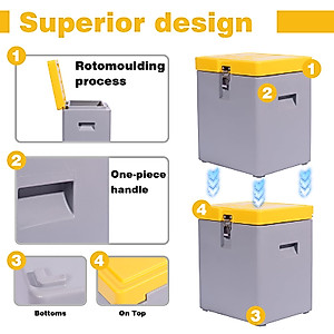 ICECON 30 Liter Dry Ice Storage Insulated Container Chest,27QT, 1 CU FT