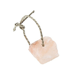 2 Pack Natural Himalayan Rock Small Animals Salt Lick on a Rope Chew Treat Toy for Small Pets