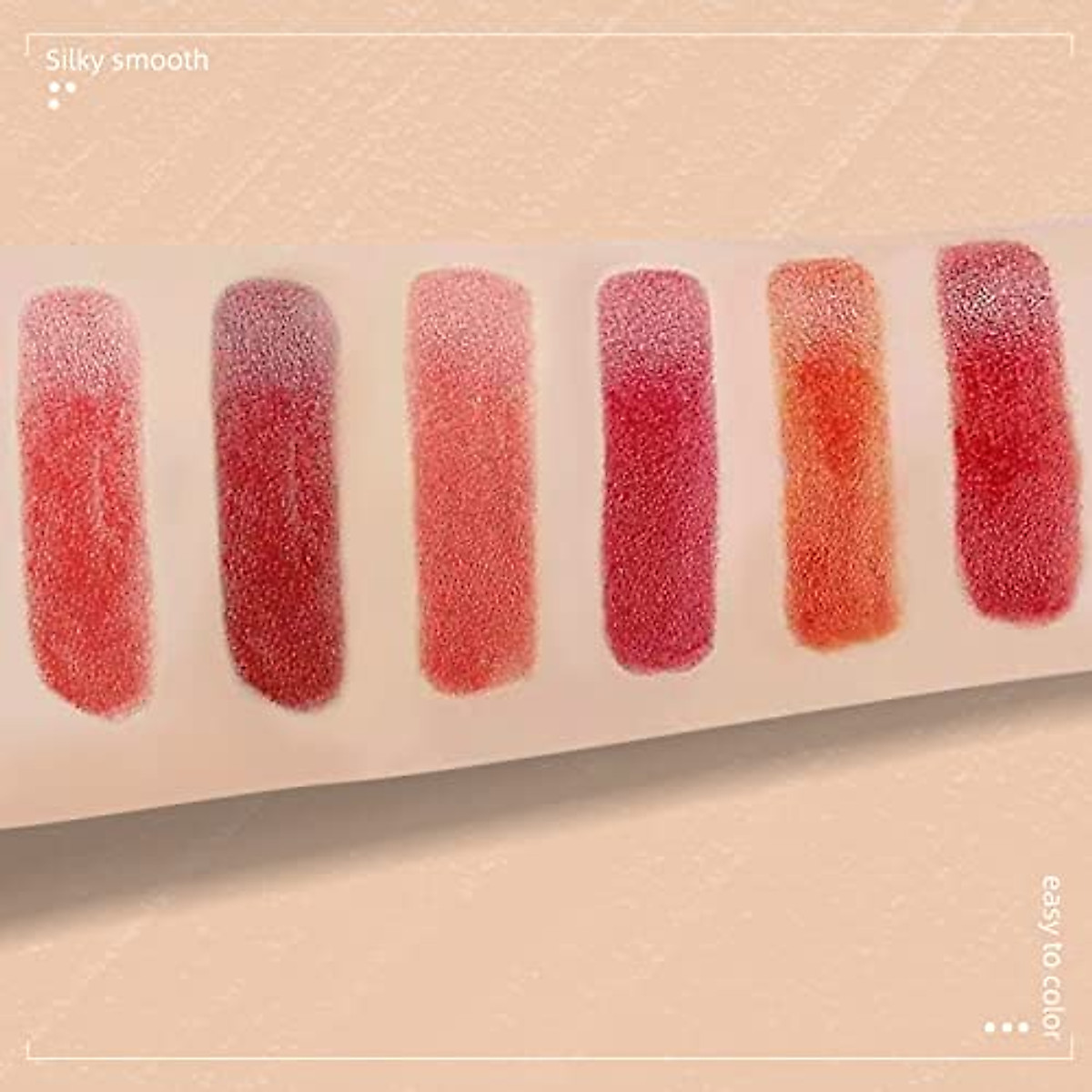 LAMUSELAND Matte Lipstick, 2Pcs/Set Waterproof Long Lasting Moisturizing Lip Stain Earphone Dual-color Lip Tint Gloss, Non-stick Cup Lip Make Up Gift Kit for Girls (Blue)