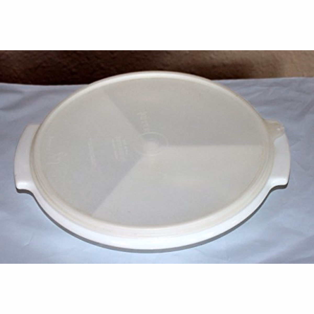 Vintage Tupperware White Suzette Divided Serving Dish Snack Tray