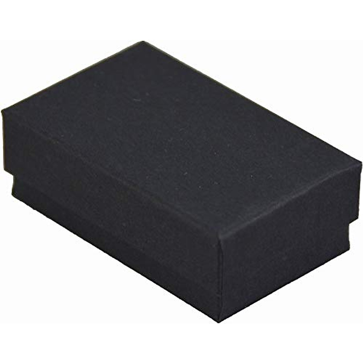 JPB Matte Black Cotton Filled Jewelry Box #21 (Case of 100) 2.5 inches x 1.5 inches